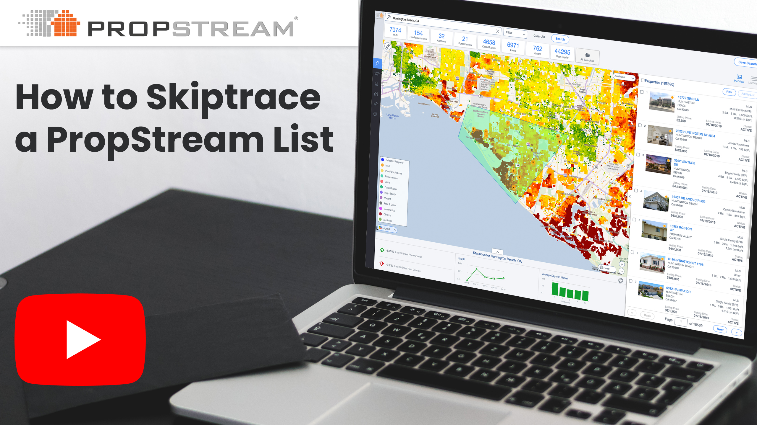 How to Skiptrace a List & get DNC flags - PropStream Help Video